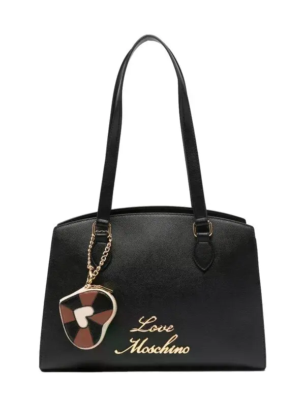 Moschino Heart-charm Tote Bag - Black
