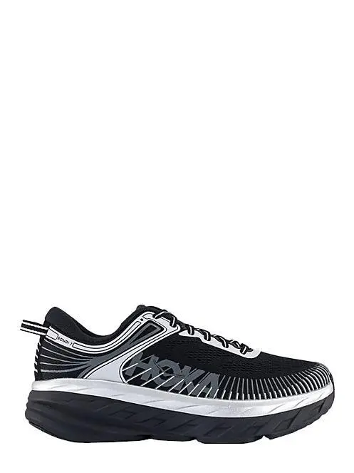 HOKA® Bondi 7 Woven Trainers - Black Stardust