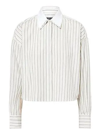 Rag & Bone Marin Stripe Cotton Shirt - Crmst