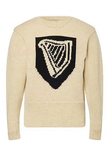 JW Anderson X Guinness Shield Harp Wool Jumper - Ivory