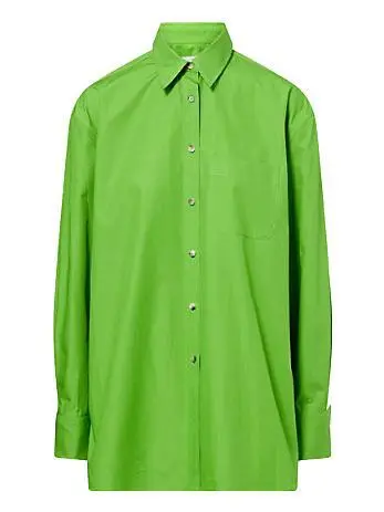 Khaite Newton Relaxed Cotton Shirt - Absinthe