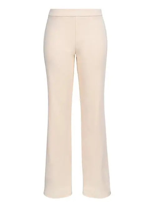 House Of Cb Chiara Straight-leg High-rise Trousers - Vintage Cream