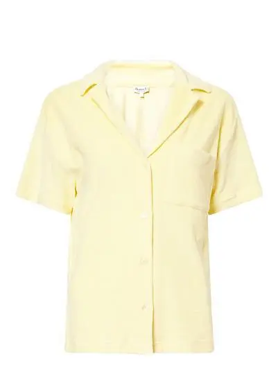 Hunza G Cuban Terry Toweling Shirt - Butter