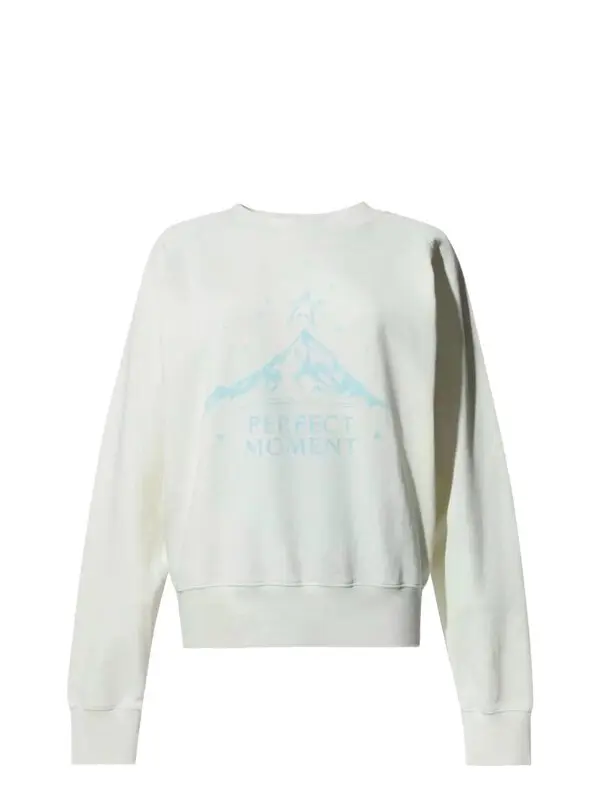 Perfect Moment Logo Print Sweatshirt - White