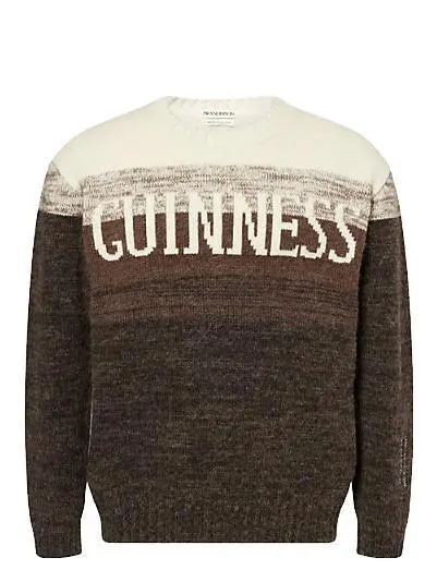 JW Anderson X Guinness Gradient Wool-blend Jumper - Brown