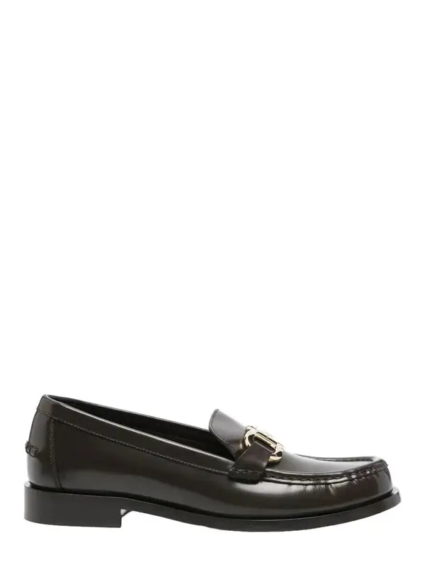 FERRAGAMO Gancini Loafers - Brown