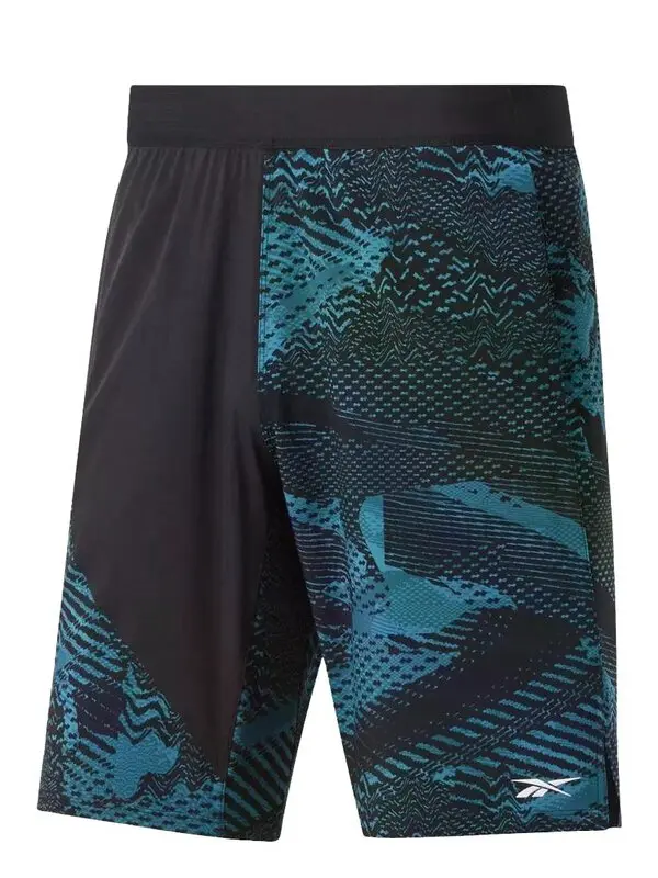 REEBOK Printed Shorts - Black