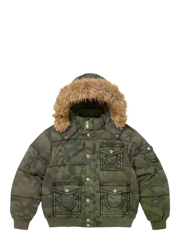 Supreme Camouflage Padded Jacket - Green