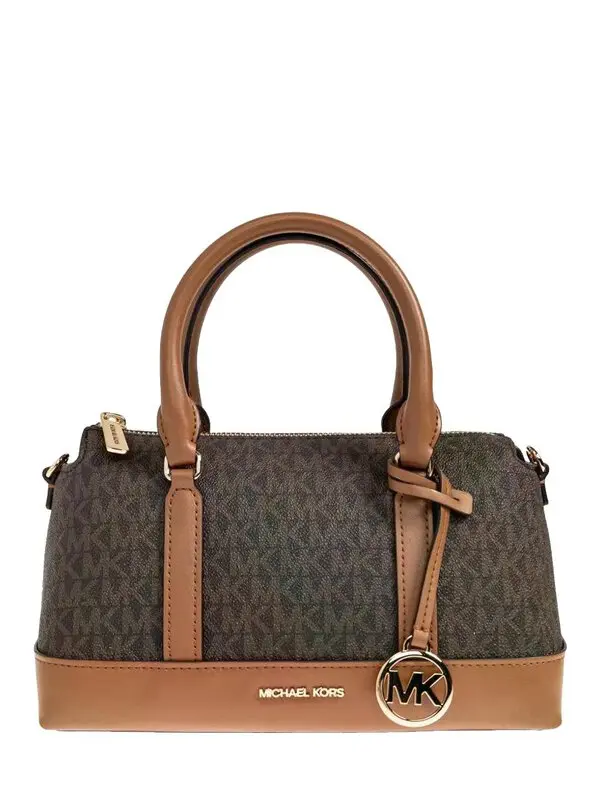 Michael Kors Small Andie Logo-charm Tote - Brown