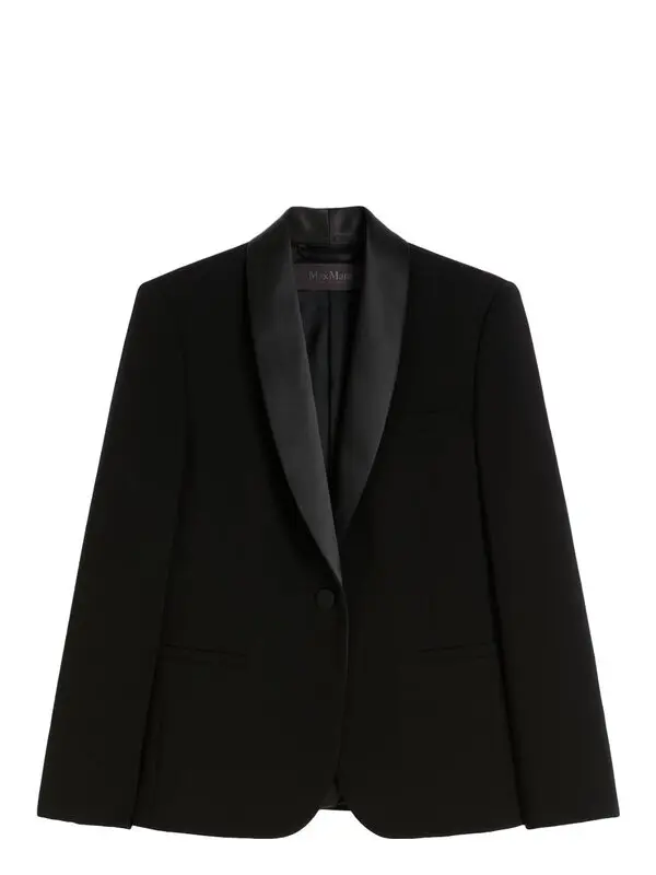 Max Mara Cady Tuxedo Jacket - Black