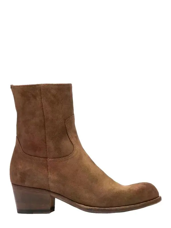 Officine Creative Wade Zip Leather Boots - Brown