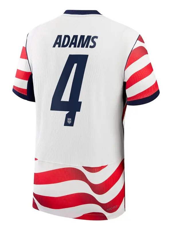 Nike Tyler Adams Usmnt 2026 Match Home Dri-fit Adv Soccer Jersey - White