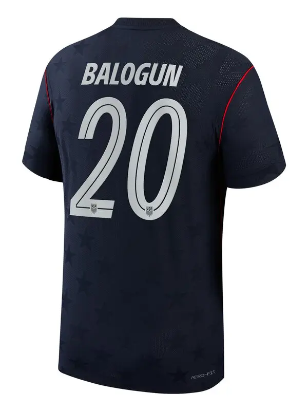 Nike Folarin Balogun Usmnt 2026 Match Away Dri-fit Adv Soccer Jersey - Blue