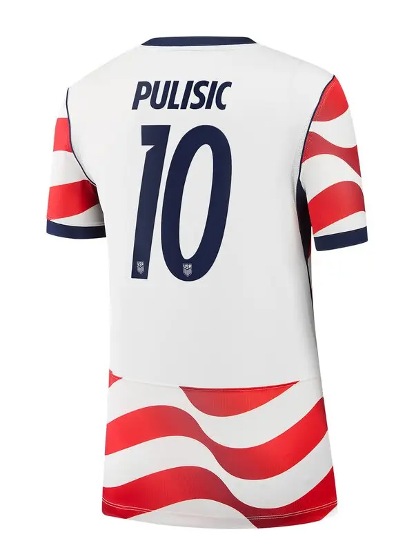Nike Christian Pulisic Usmnt 2026 Stadium Home Dri-fit Soccer Jersey - White