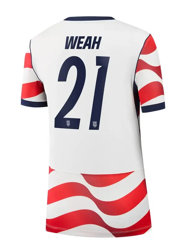 Nike Timothy Weah Usmnt 2026 Stadium Home Dri-fit Soccer Jersey - White