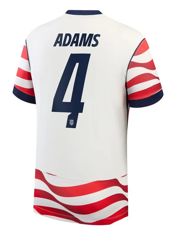 Nike Tyler Adams Usmnt 2026 Stadium Home Dri-fit Soccer Jersey - White