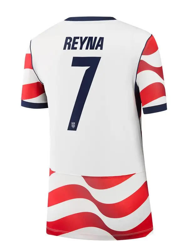 Nike Giovanni Reyna Usmnt 2026 Stadium Home Dri-fit Soccer Jersey - White