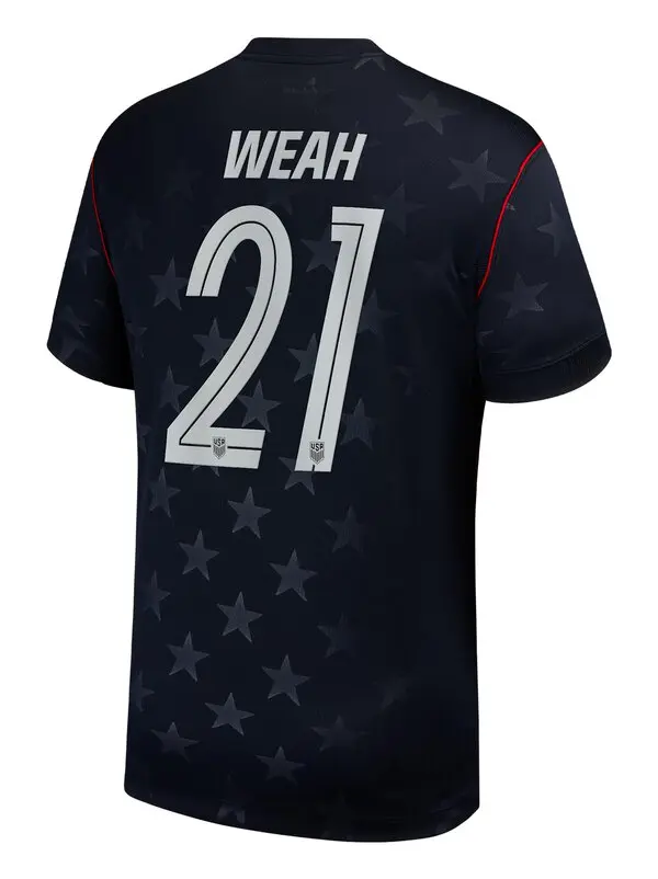 Nike Timothy Weah Usmnt 2026 Stadium Away Dri-fit Soccer Jersey - Blue