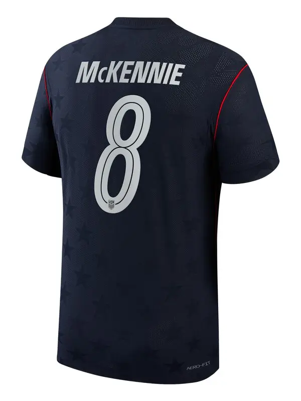Nike Weston Mckennie Usmnt 2026 Match Away Dri-fit Adv Soccer Jersey - Blue