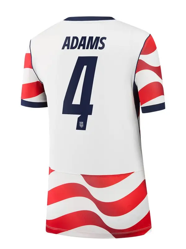 Nike Tyler Adams Usmnt 2026 Stadium Home Dri-fit Soccer Jersey - White