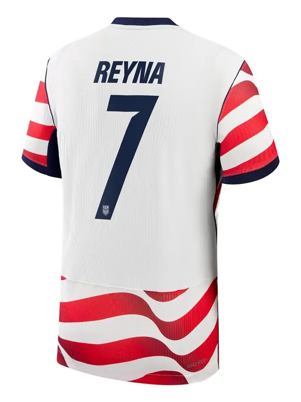 Nike Giovanni Reyna Usmnt 2026 Match Home Dri-fit Adv Soccer Jersey - White