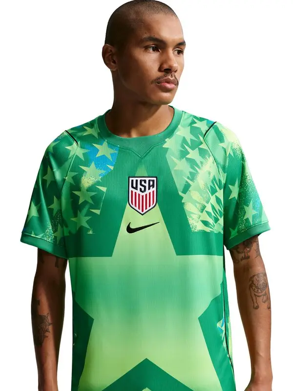 Nike Usmnt 2026 Stadium Goalkeeper Dri-fit Replica Jersey - Green