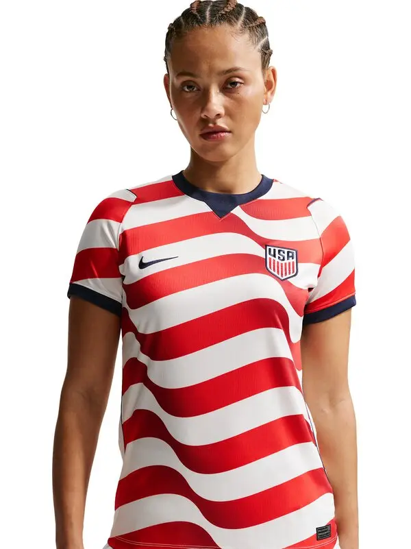 Nike Usmnt 2026 Stadium Home Dri-fit Soccer Replica Jersey - White