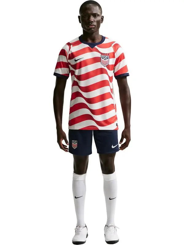 Nike Usmnt 2026 Stadium Home Dri-fit Soccer Replica Shorts - Blue