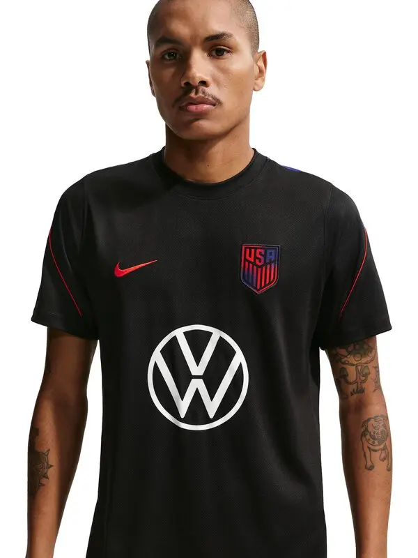 Nike Usmnt Strike Soccer Dri-fit Short-sleeve Top - Black