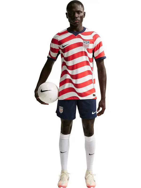 Nike Usmnt 2026 Match Home Aero-fit Soccer Authentic Shorts - Blue