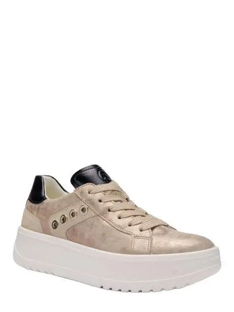 ARA Meridian Platform Sneaker - Shell/beach/black