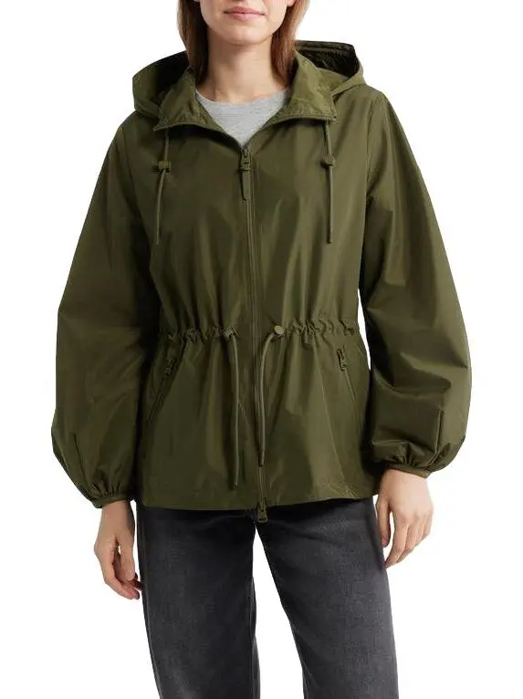 Mackage Isha Hooded Rain Jacket - Light Military