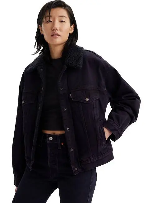 LEVI'S 90s Sherpa Trucker Jacket - Dark Art