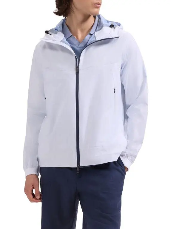 Bugatchi Full Zip Anorak - White
