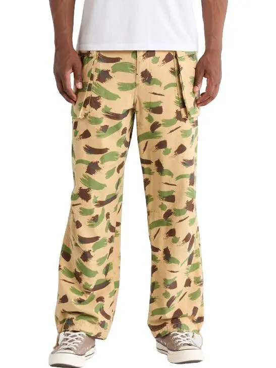 BRAIN DEAD Brushstroke Canvas Utility Pants - Brushstroke Camo