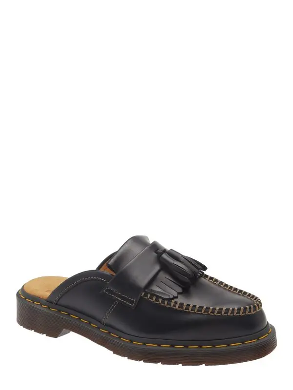 Dr. Martens Adrian Ben Leather Loafer Mule - Black