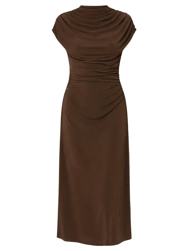 VIVEH Dress Talia Sleeveless Midi Dress - Mocca