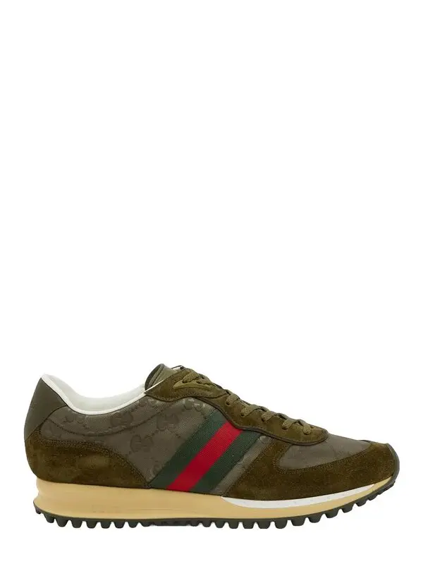 Gucci Remotion Gg Canvas Sneakers - Green