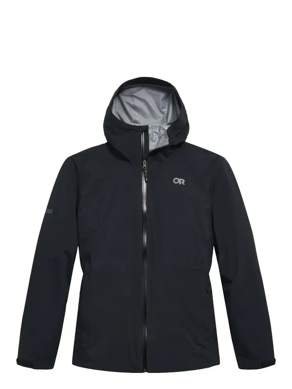 OUTDOOR RESEARCH Stratoburst Stretch Rain Hooded Jacket - Black