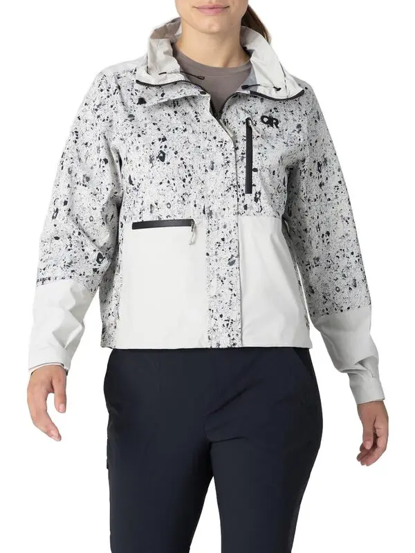 OUTDOOR RESEARCH Stratoburst Stretch Se Jacket - Oyster Creekside Print/oyster