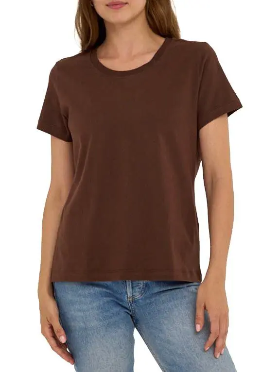 THREADS 4 THOUGHT Emmy Essential Organic Cotton T-shirt - Coffee