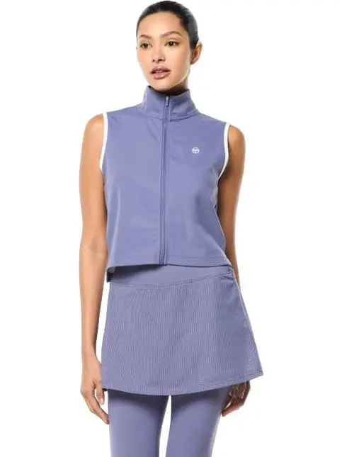 SERGIO TACCHINI Milana Cropped Zip Vest - Heron