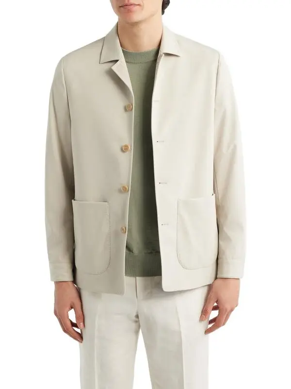 AURELIEN Stretch Leisure Jacket - Ecru