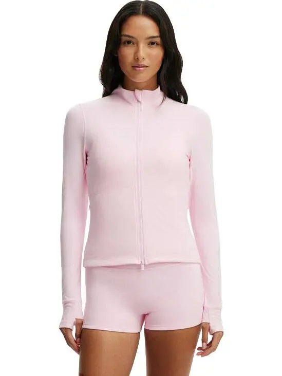 Cotton:on Active Ultra Soft Zip Through Jacket - Cherry Dream