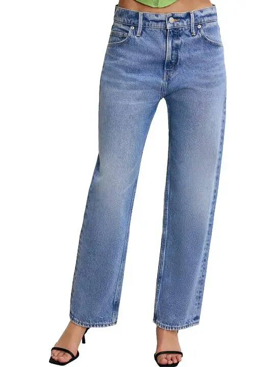 Good American Good Standard Mid-rise Straight Leg Jeans - Indigo885