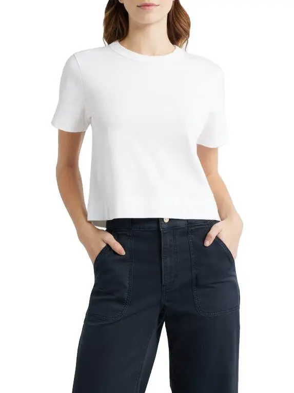 FRAME The Boxy Crop T-shirt - White