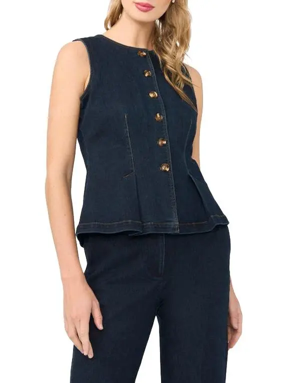 Ted Baker London Gia Button Vest - Estate Blue
