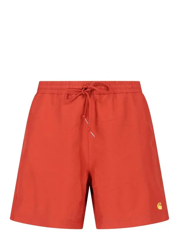 Carhartt Work In Progress Chase Swim Trunks - Red