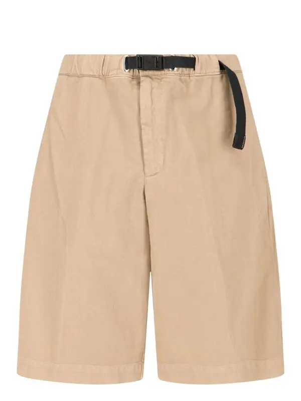 WHITE SAND Belted Shorts - Beige