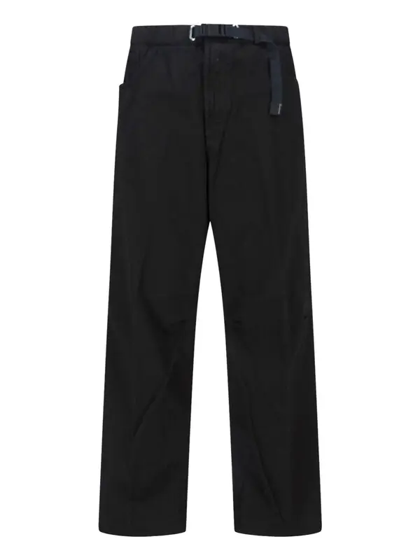 WHITE SAND Wide Waist Pants - Black